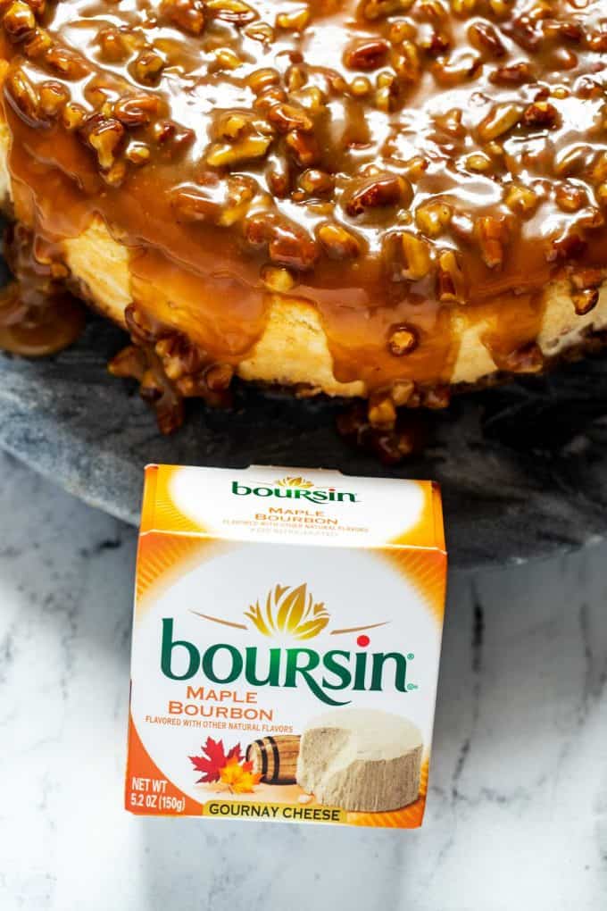 Maple Cheesecake with Boursin® Maple Bourbon Cheese - Wendy Polisi