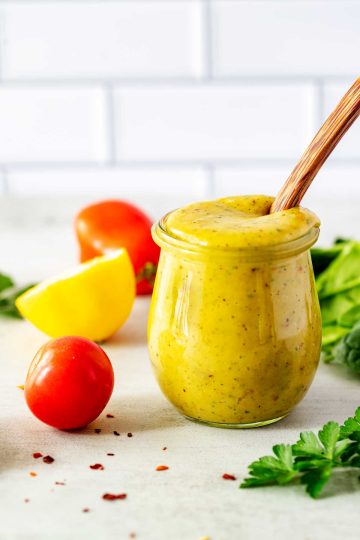 5-Minute Homemade Italian Dressing with Parmesan Cheese - Wendy Polisi