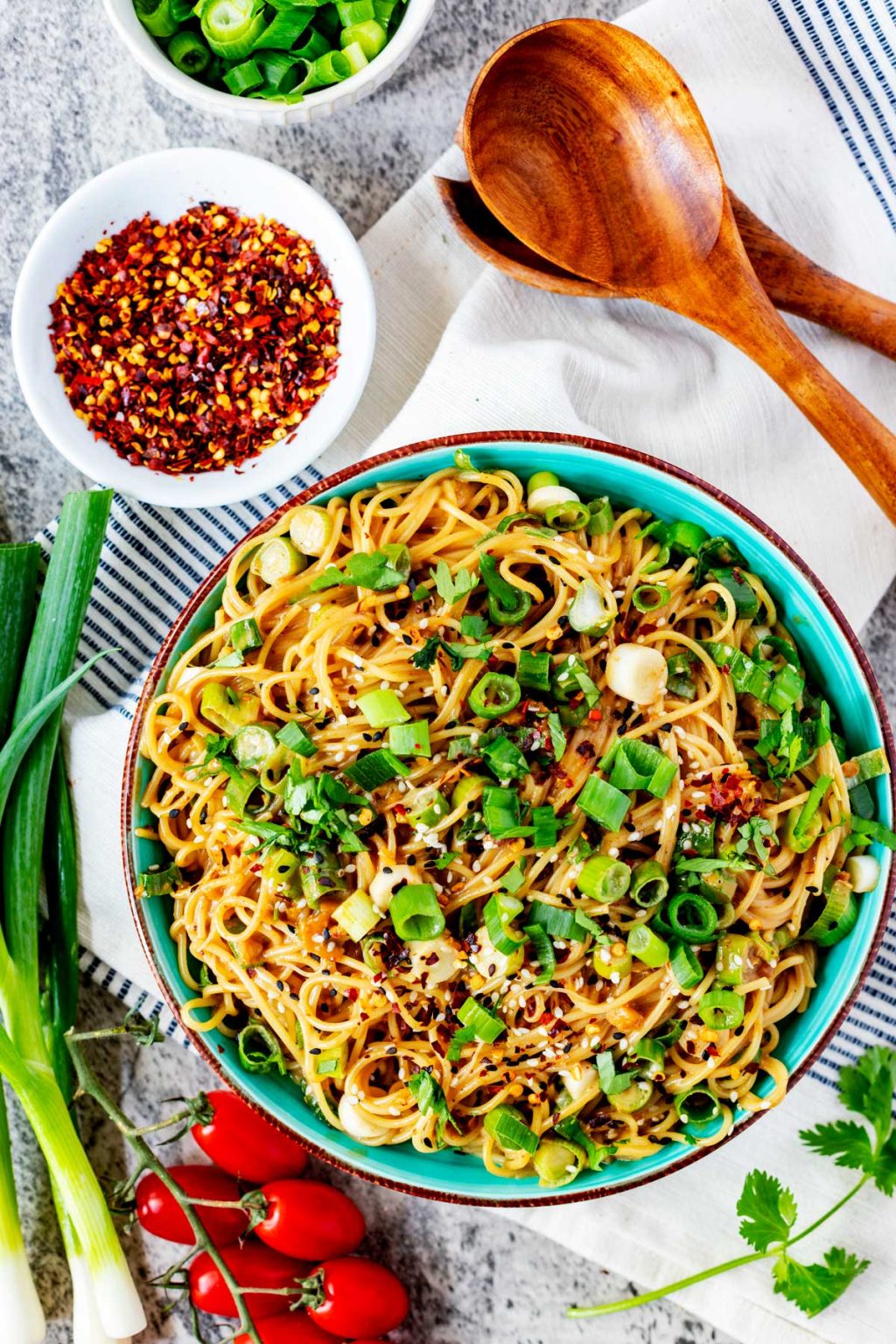 15-Minute Sesame Tahini Pasta - Wendy Polisi