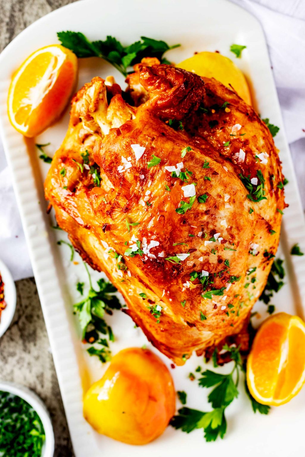 Crispy Skinned Ninja Foodi Turkey Breast - Wendy Polisi