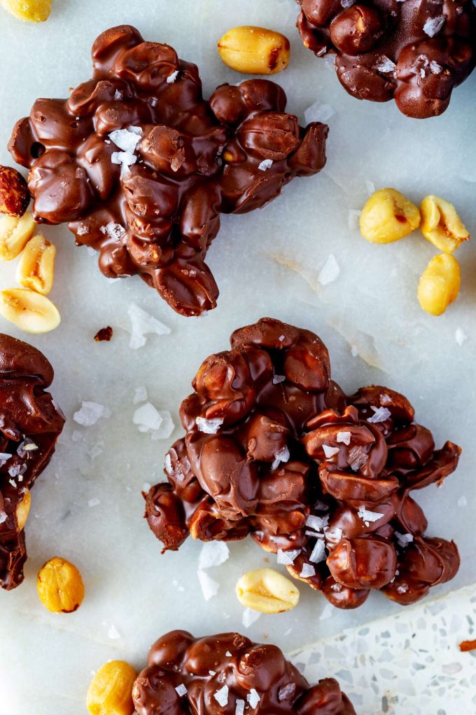 Easy Crockpot Peanut Clusters - Wendy Polisi