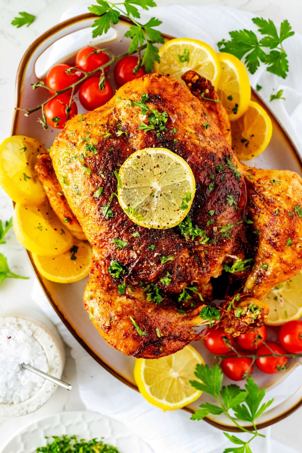 5-Ingredient Juicy and Crispy Ninja Foodi Whole Chicken - Wendy Polisi