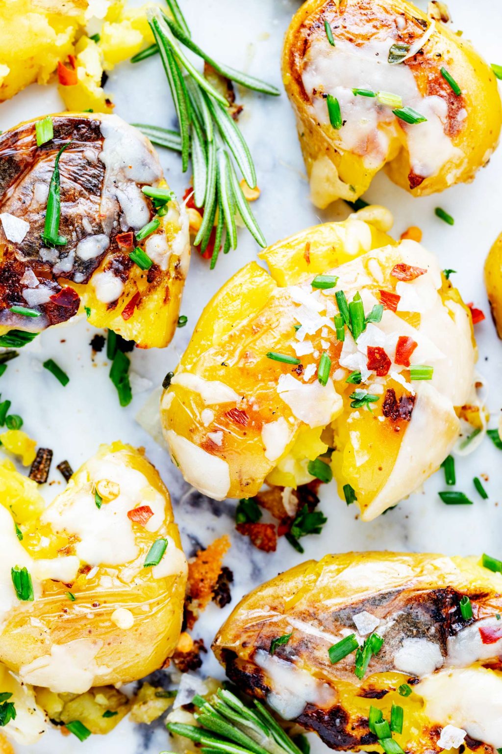 5-Ingredient Blackstone Griddle Smashed Potatoes - Wendy Polisi
