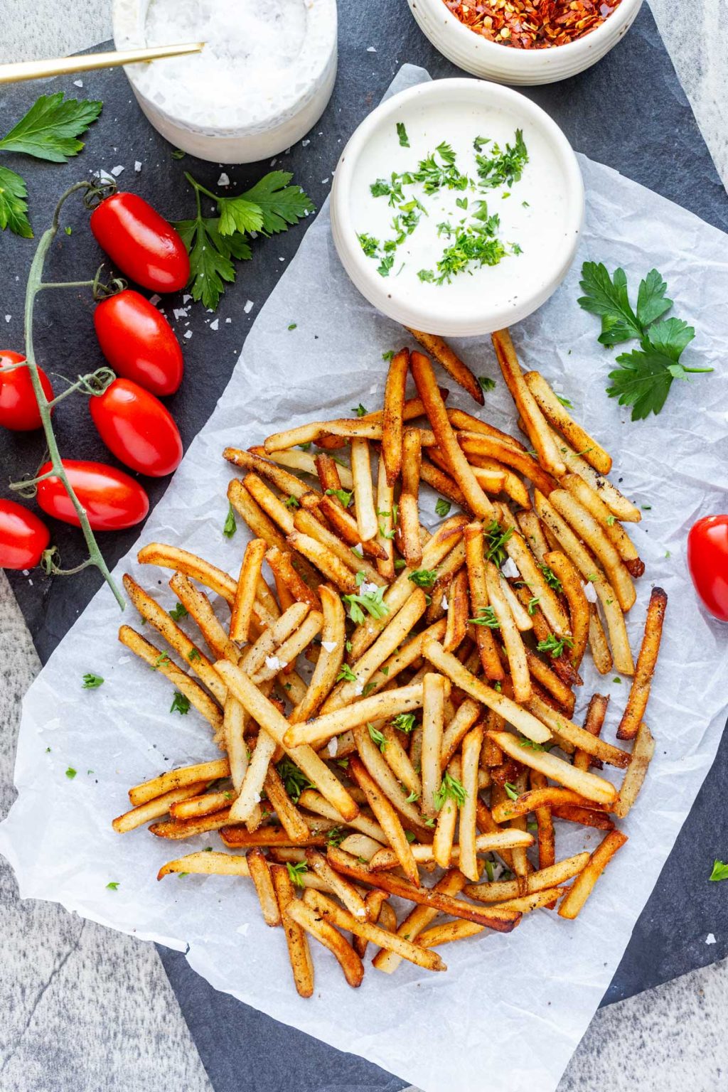 Frozen French Fries on the Blackstone Griddle - Wendy Polisi