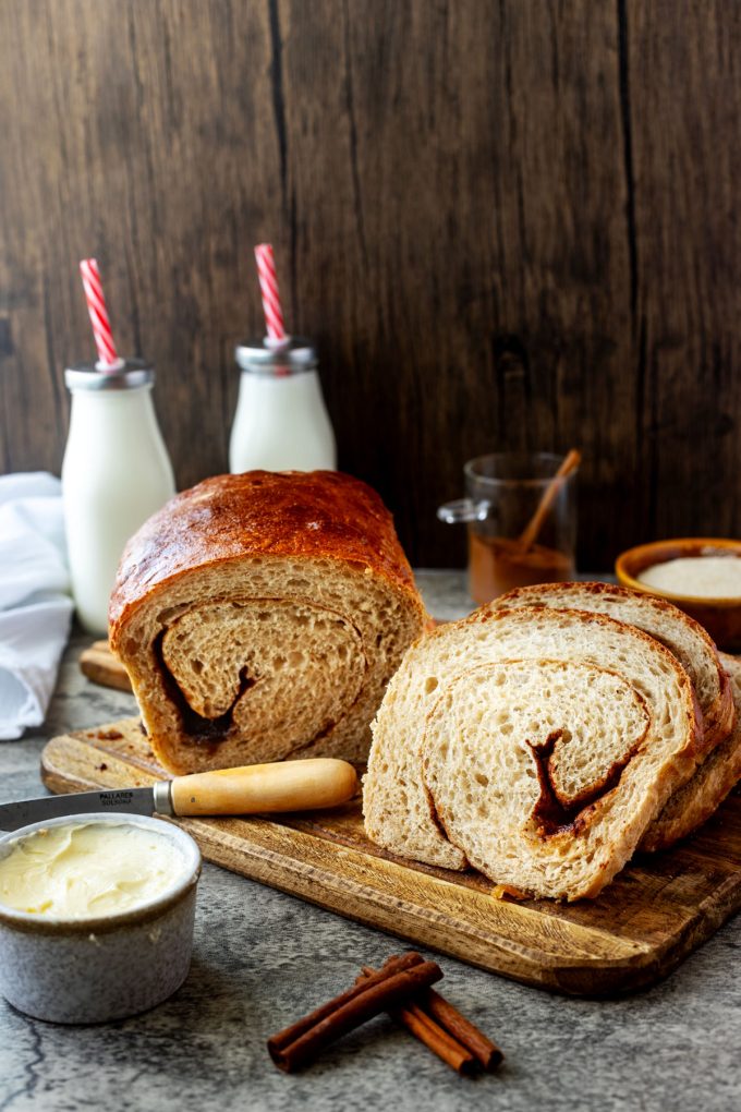 Soft & Fluffy Bread Machine Cinnamon Bread (Loaf) - Wendy Polisi