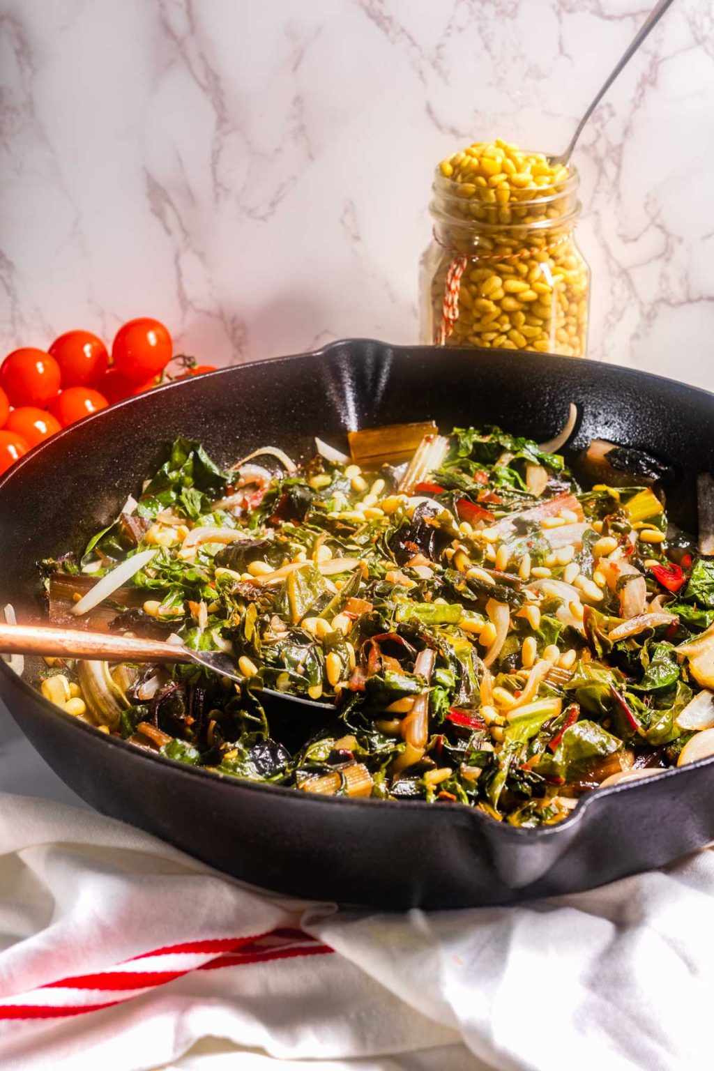 Braised Swiss Chard with Garlic - Wendy Polisi
