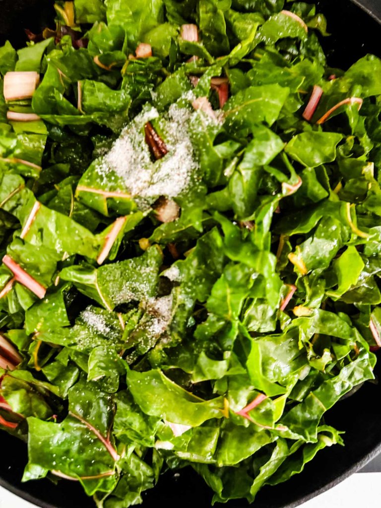 Braised Swiss Chard with Garlic - Wendy Polisi
