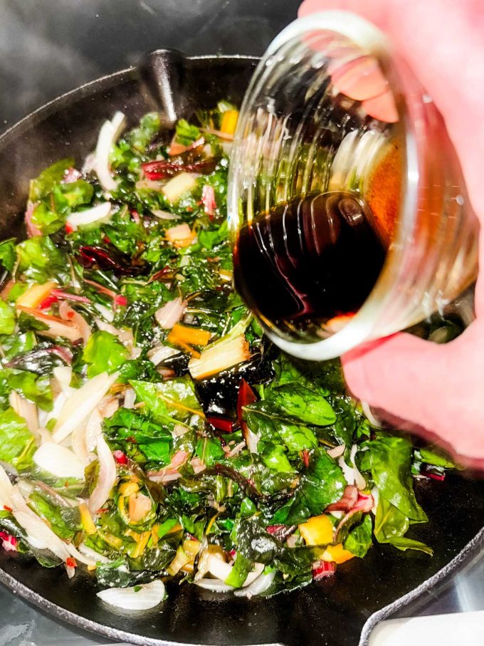 Braised Swiss Chard with Garlic - Wendy Polisi