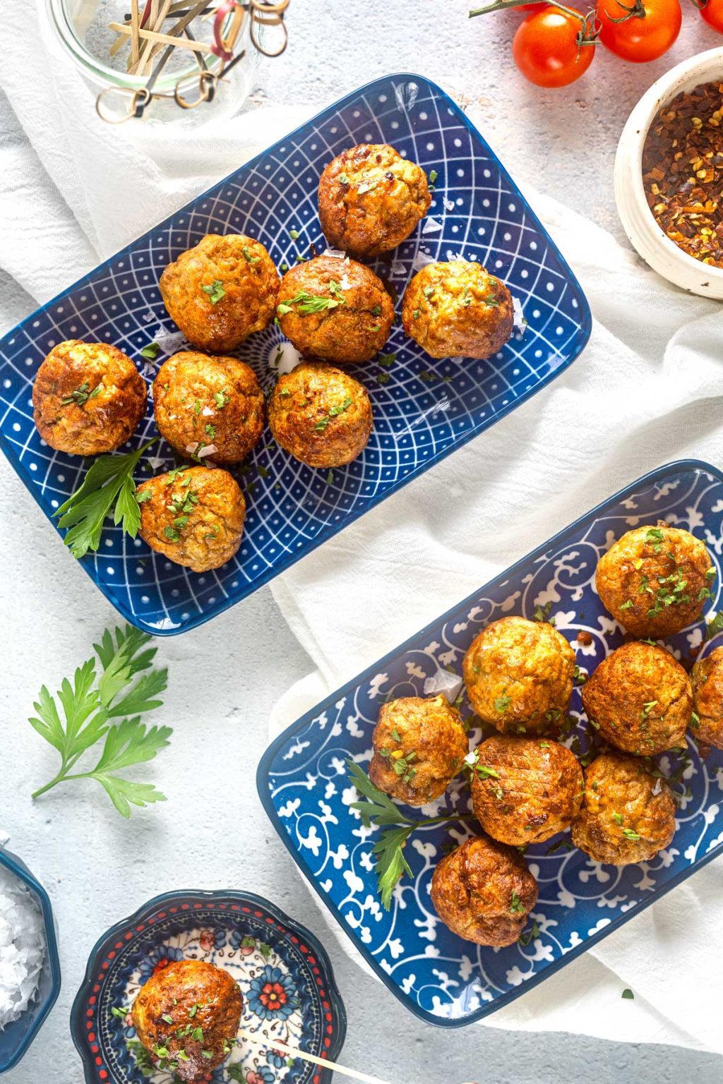 Air Fryer Turkey Meatballs - Wendy Polisi