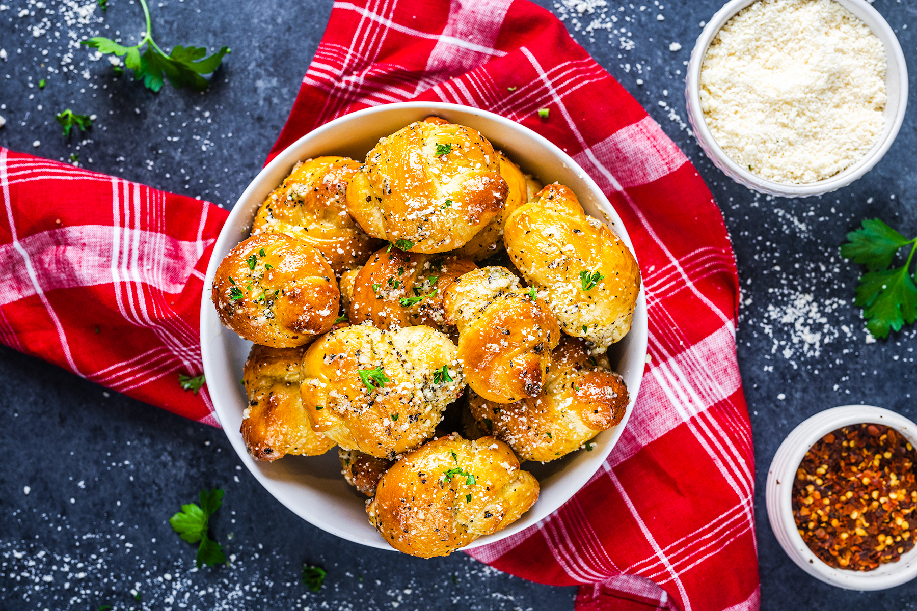 Super-Soft Bread Machine Garlic Knots - Wendy Polisi
