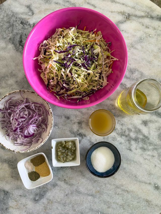 Old-Fashioned Coleslaw with Vinegar - Wendy Polisi